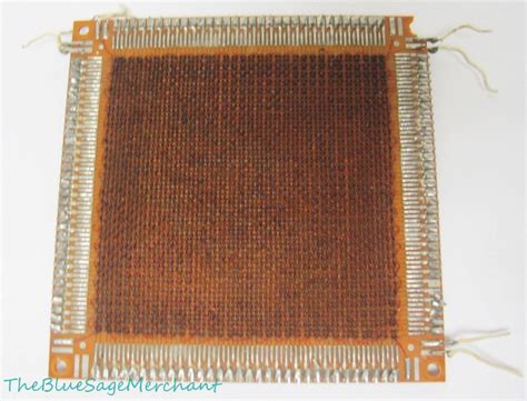 Vintage 1960s Burroughs Mainframe Computer 2 Sided Ferrite Core Memory