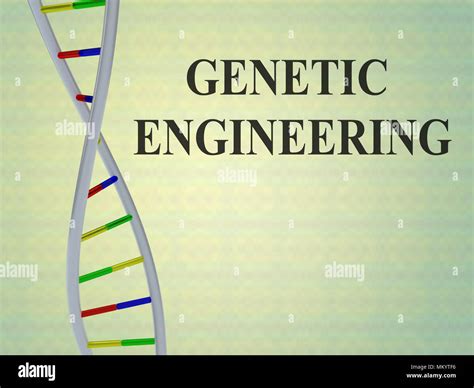3d Illustration Of Genetic Engineering Script With Double Helix