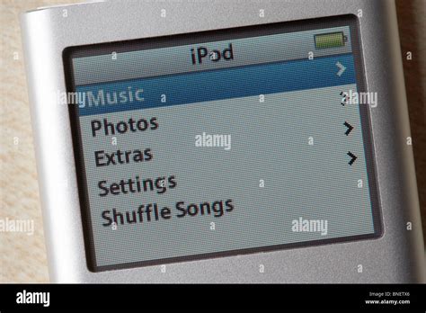 Ipod Nano Menu Layout