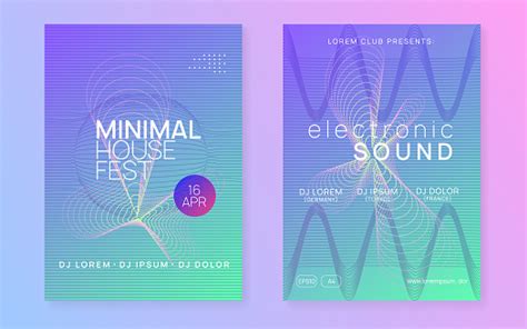 파티 매거진 댄스 배경입니다 Soundwave 라디오 초대장 디스코텍 일렉트로 그래픽 축제 초대 블루 페스트 세트 그린 나이트 클럽 배너 핑크 파티 매거진 Dj에 대한 스톡