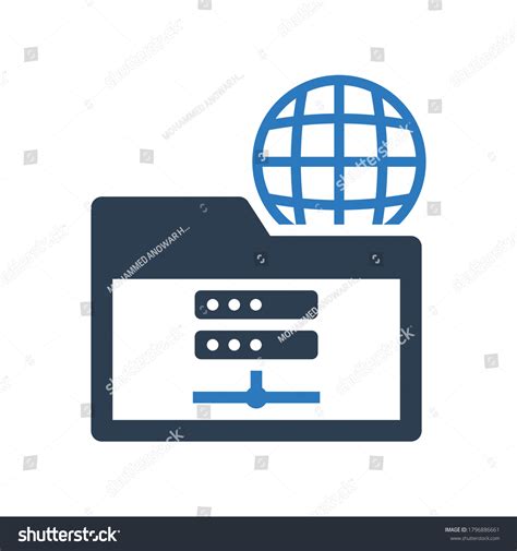 데이터 센터 폴더 아이콘 스톡 벡터로열티 프리 1796886661 Shutterstock