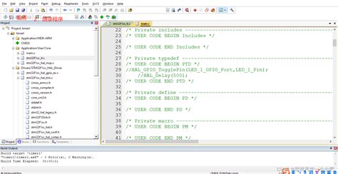 基于hal库的stm32中定时器的使用 定时器中断每隔一秒进行led灯的闪烁以及定时器生成pwmled灯使用hal库延时方法每隔一秒亮一次