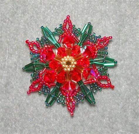 beautiful beaded snowflake tutorials by unbridleddesign the beading gem