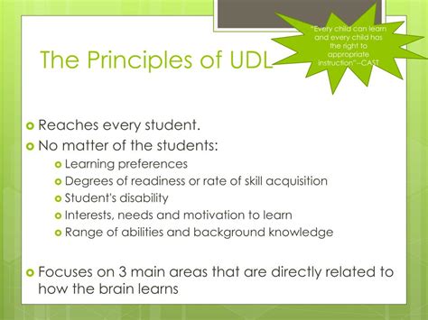 Ppt Universal Design Of Learning Udl Powerpoint Presentation Free
