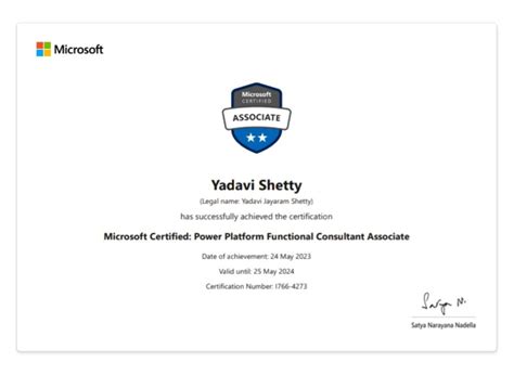 Yadavi Shetty On Linkedin Microsoftcertification Professionalgrowth