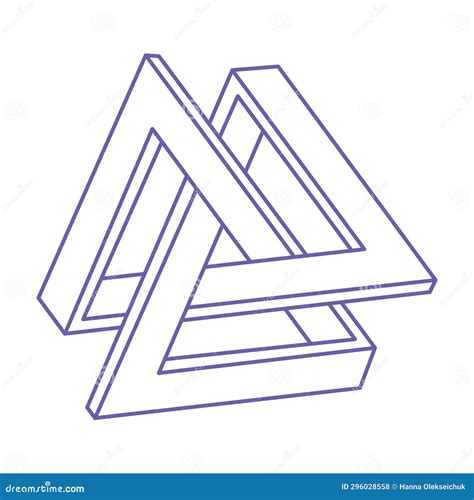 Impossible Optical Illusion Shapes Logo Optical Art Objects Impossible Figures Line Art