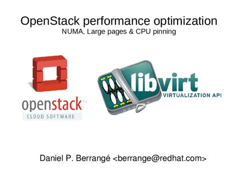pdf openstack performance optimization numa large pages and cpu pinning
