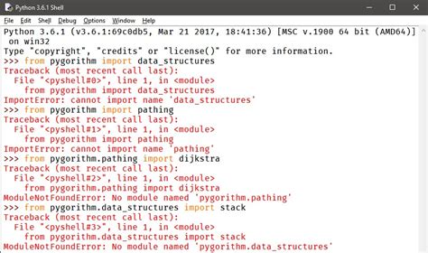 Importerror Cannot Import Name Data Structures · Issue 54 · Omkarpathak Pygorithm · Github