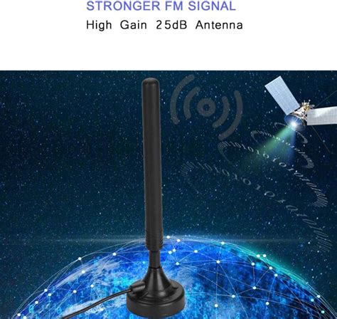 Diyeeni Fm Radio Antenna Household 25db High Gain High Sensitivity Usb
