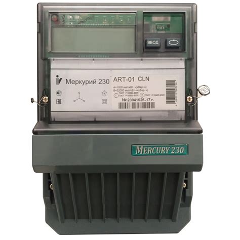 Электросчетчик Меркурий-230 ART-01СLN 5-60А 230/400В многотарифный ЖКИ ...
