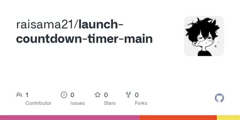 GitHub Raisama21 Launch Countdown Timer Main