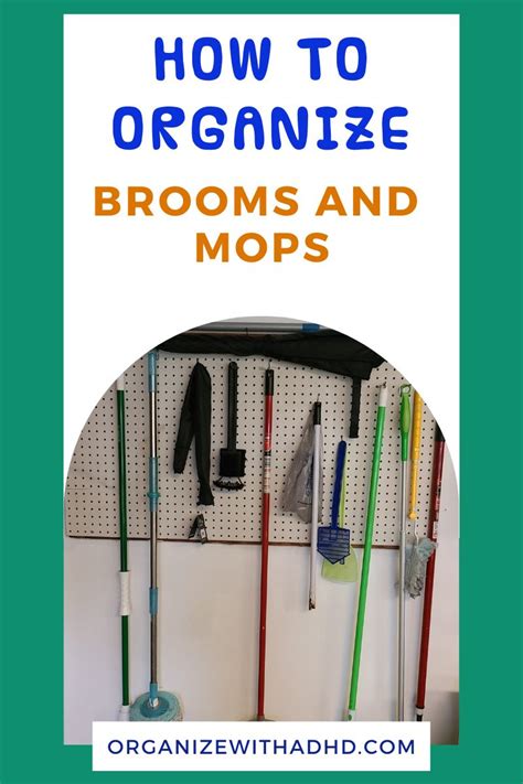 Organize Your Brooms And Mops In The Garage Storage Idea