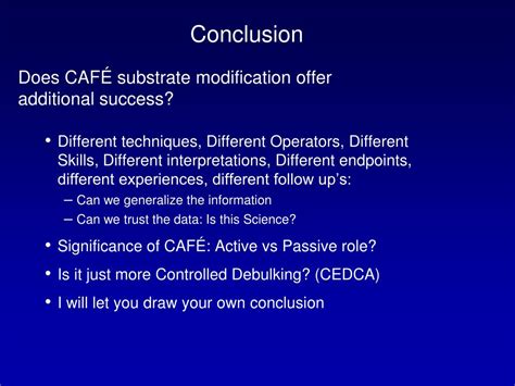 Ppt Substrate Ablation Cafe A Promising Or Vanishing Technique