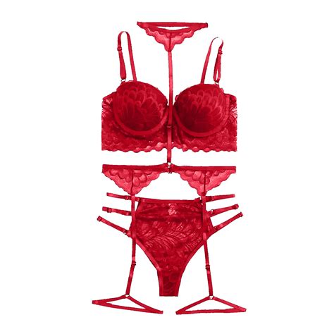 Women Lace Lingerie Setsexy Mesh Lingerie Set Lace Teddy Strap
