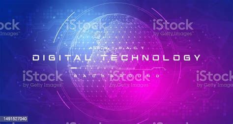 Abstrak Teknologi Digital Sirkuit Futuristik Latar Belakang Merah Muda