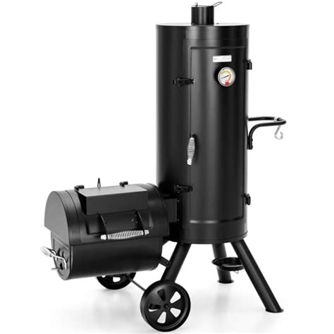sophia and william heavy duty vertical offset charcoal smoker extra large