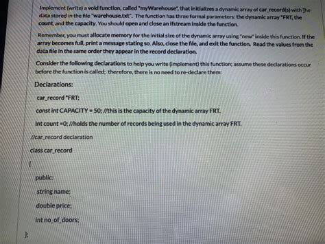 Solved Implement Write A Void Function Called