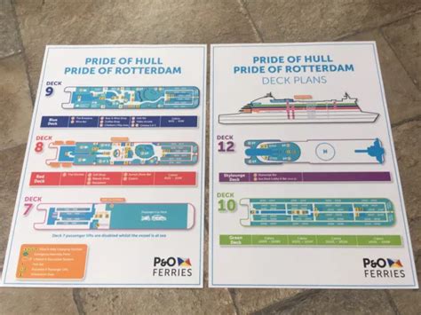 PRIDE OF HULL Rotterdam P O Ferry Deck Plan Map 1 50 PicClick UK