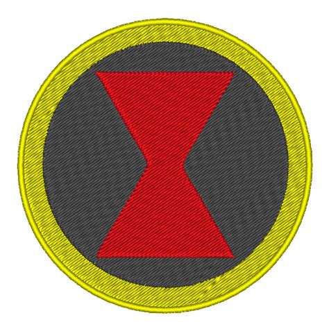 Marvel Inspired Black Widow Patch Etsy