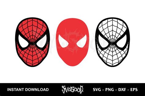 Spiderman Mask SVG Layered SVGGOOD