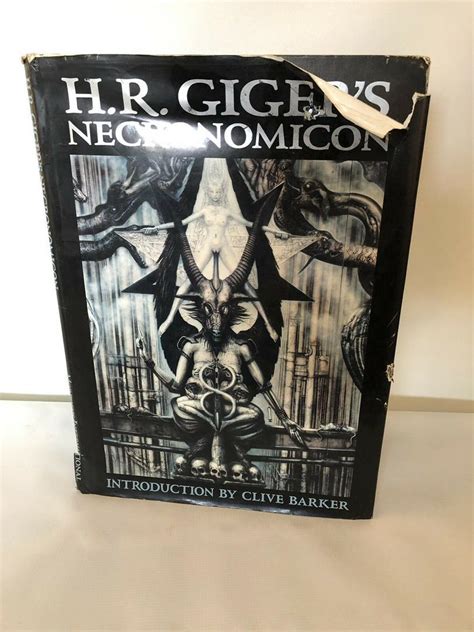 Hr Gigers Necronomicon First Us Edition 1991 Intro By Clive Barker