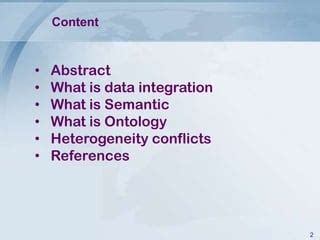 Ontology Based Data Integration Ppt