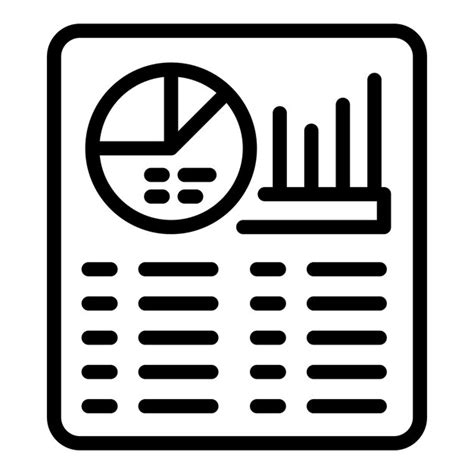 Icono De Documentos De Finanzas Vector De Contorno Finanzas Aprendizaje