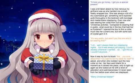 Hypnohub Blush Breasts Caption Caption Only Christmas Collar