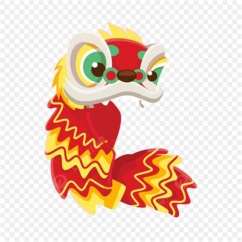 Lions Dance White Transparent New Year Lion Dance Lion Dance New