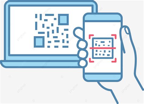 Qr Code Scanning Smartphone App Color Icon Blue Qr Vector Vector Blue Qr Vector Png And