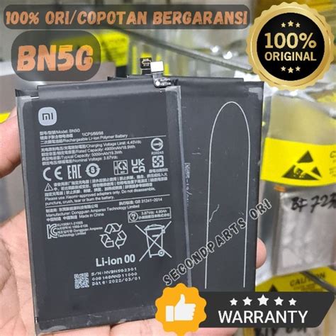 Jual 100 ORI BAWAAN COPOTAN BATERAI XIAOMI REDMI 10C BN5G BERGARANSI Shopee Indonesia