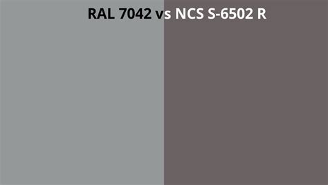 Ral 7042 Vs Ncs S 6502 R Ral Colour Chart Uk