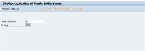 FM S SAP Tcode FIFM Display Application Of Funds