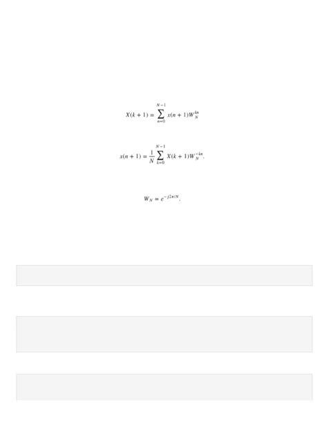 Discrete Fourier Transform Example Pdf Discrete Fourier Transform