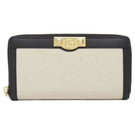 Gucci Gg Leather Long Wallet White Ref2508874 Joli Closet