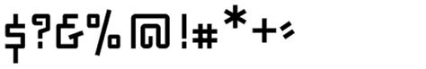 Aztek 2d Font Decorative Display Modern What Font Is