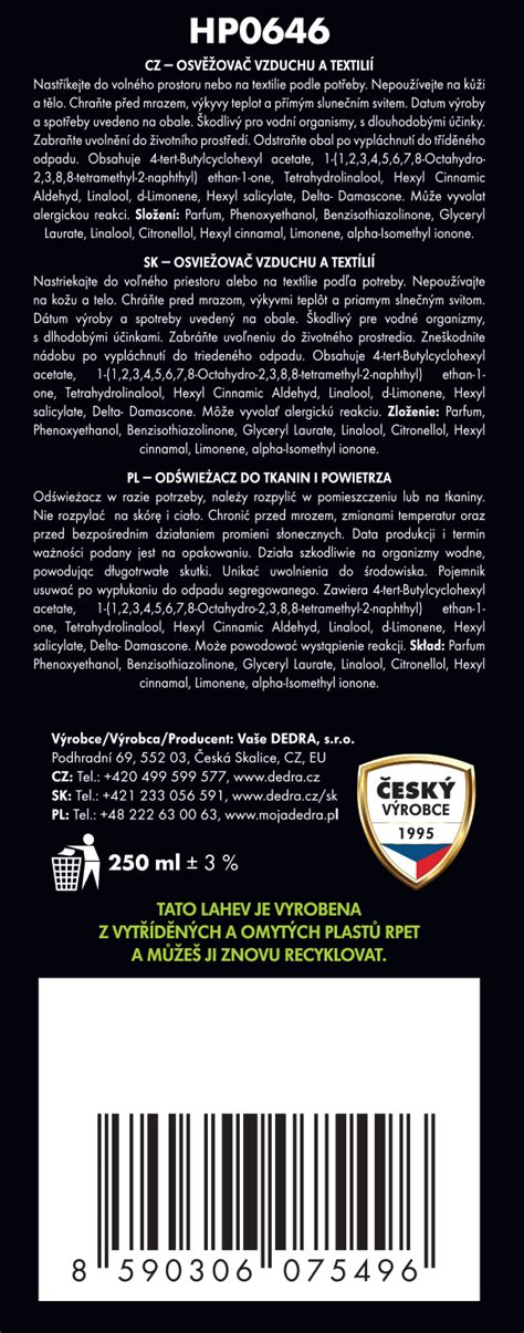 Odświeżacz powietrza i tkanin ICE CREAM, 250 ml - MojaDEDRA.pl