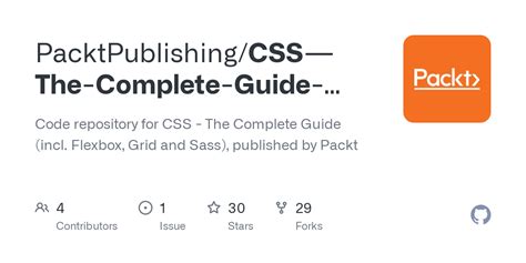 Github Packtpublishingcss The Complete Guide Incl Flexbox Grid