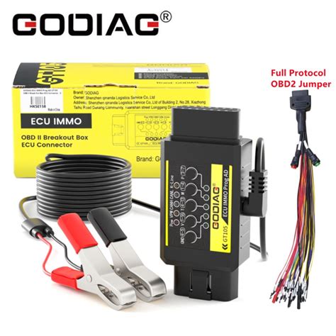 Godiag Gt Ecu Immo Prog Adapter With Full Protocol Obd Jumper For