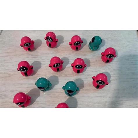 魷魚遊戲迷你不倒翁 解壓玩具 Squid Game 桌面小擺件 網紅玩具 減壓玩具 蝦皮購物