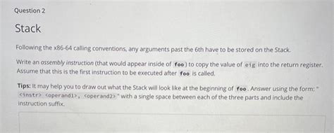Solved Say We Have A Function That Takes 8 Arguments Long