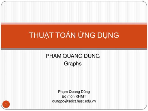 Pdf Applied Algorithms Đh Bách Khoa Hn Ts Phạm Quang Dũng