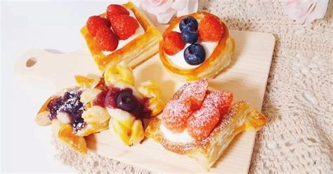 いろんな形のフルーツパイ By ゅかりฅ•ω•ฅ 【クックパッド】 簡単おいしいみんなのレシピが367万品