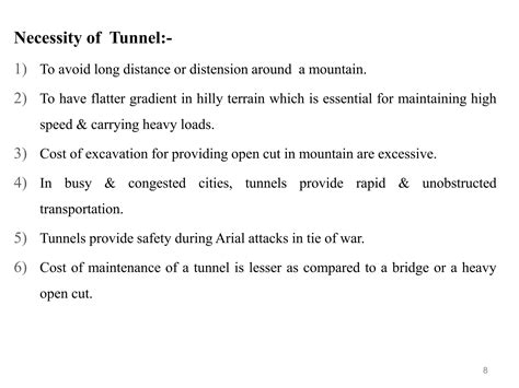 Unit Vi Tunnels Alignments Tunneling Methods Highway Tunnels R Bhagat