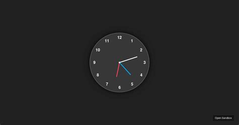 Livewithcodeankitanalog Clock Codesandbox