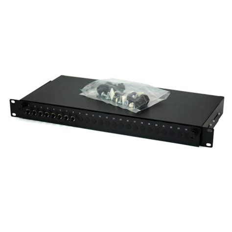 Fibre Optic Patch Panel 1u 19 8 Port St Multimode Adaptors Fopp