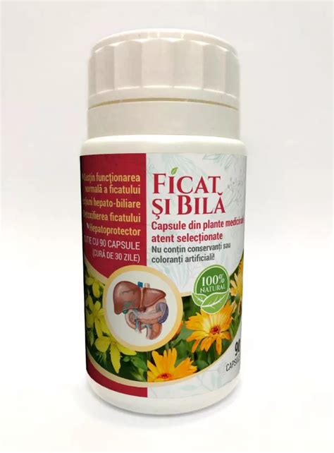 Ficat Fiere Hepatite Capsule Ficat și Bilă 90 Capsule