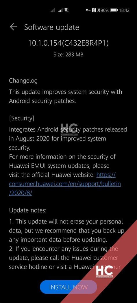 Huawei P40 Series Receiving August EMUI Security Update In The UK Huawei Central