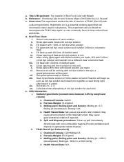Pre Lab Kinectics A Title Of Experiment The Reaction Of Red Food Color With Bleach B