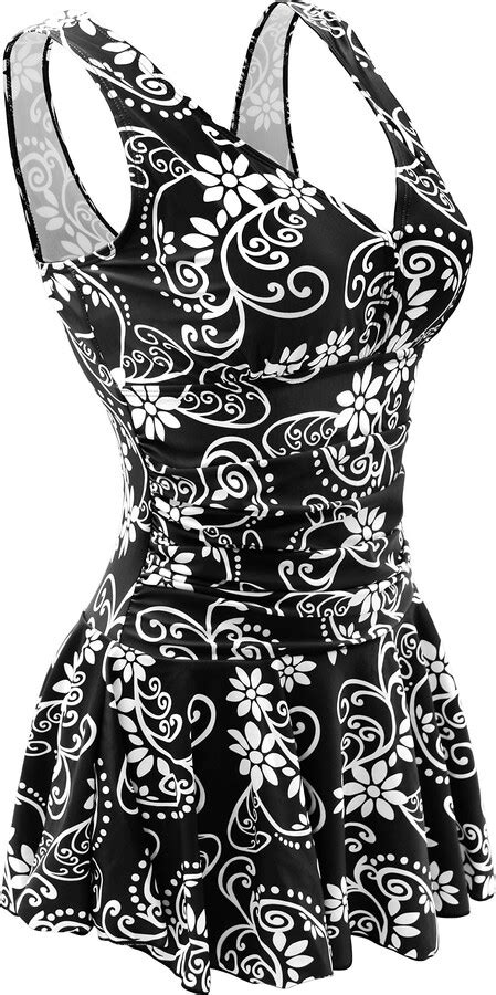 Aontus Womens One Piece Plus Size Swimsuits Tummy Control Swimwear